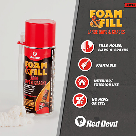 Foam & Fill® Large Gaps & Cracks Expanding Polyurethane Sealant