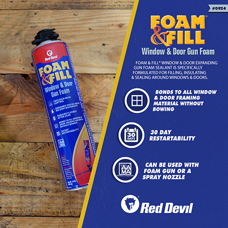 Foam & Fill® Window and Door Polyurethane Gun Foam Sealant